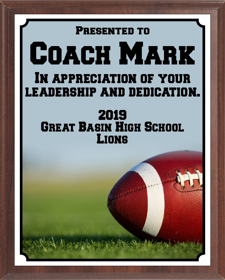 Football Plaques – Feature Awards